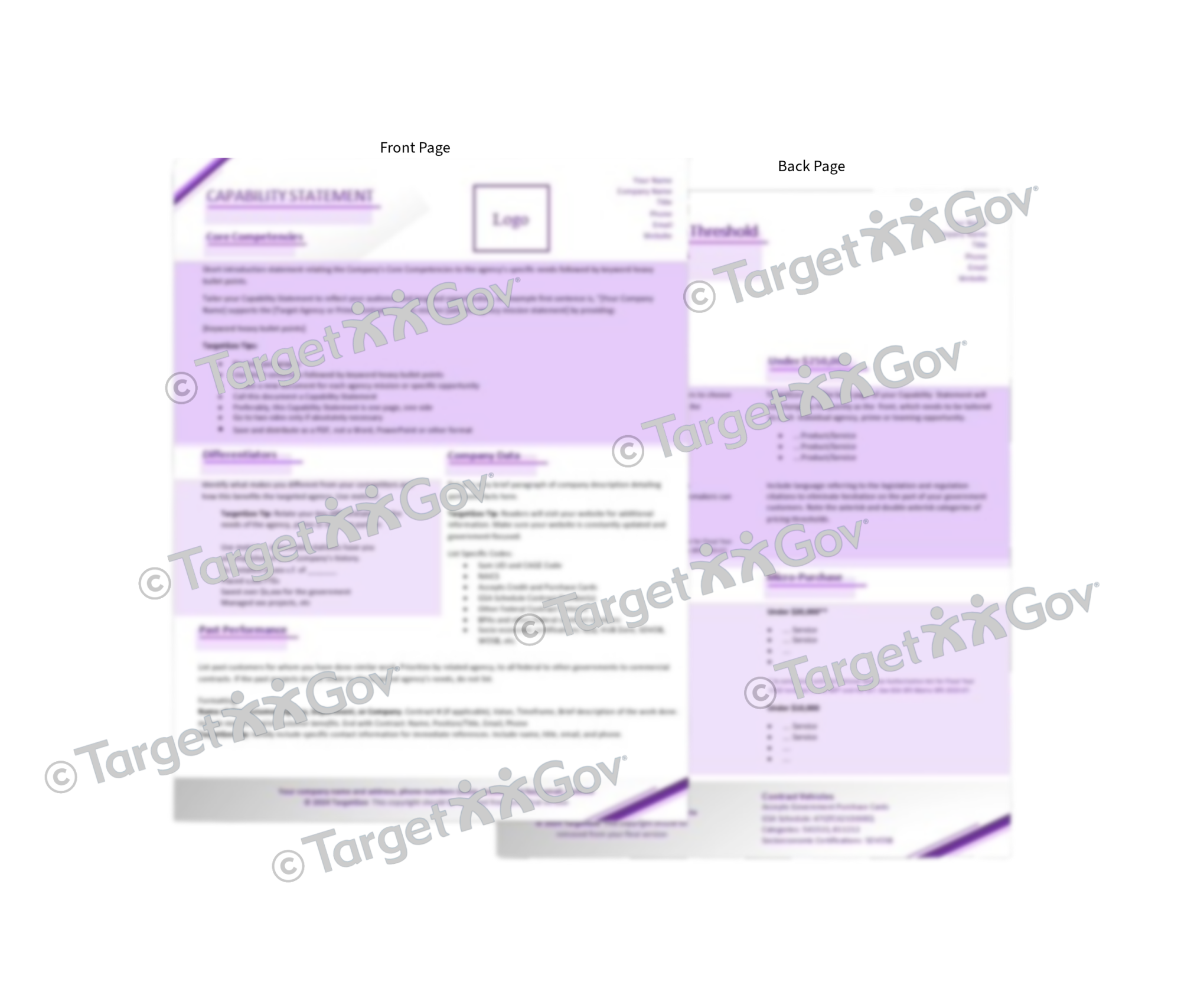 Prestige Style Capability Statement Editable 2 Page Template ... Prestige Style Capability Statement Editable 2 Page Template ...