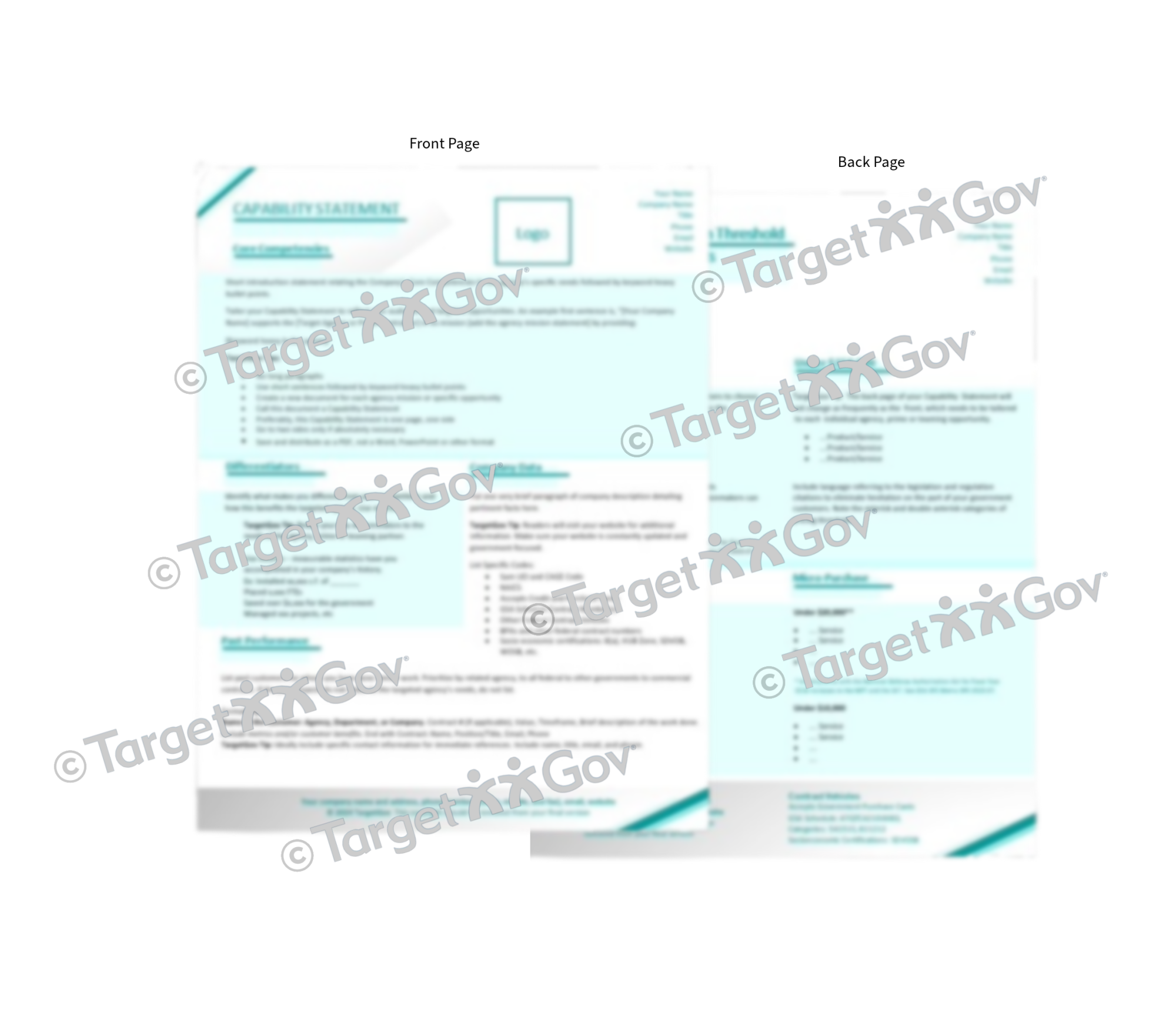 Prestige Style Capability Statement Editable 2 Page Template ... Prestige Style Capability Statement Editable 2 Page Template ...